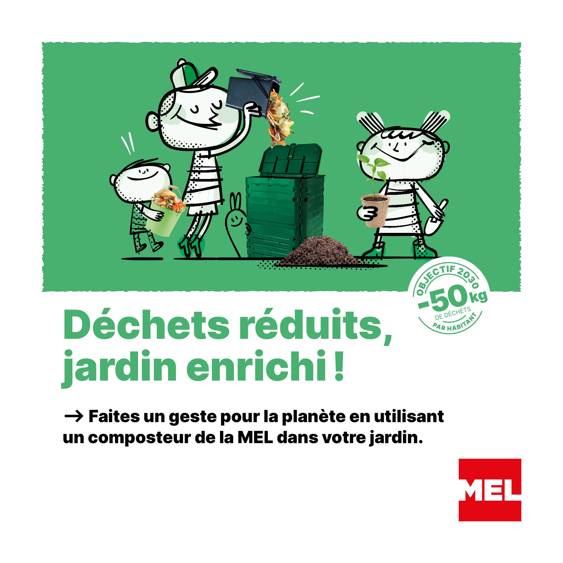 Distribution des composteurs individuels - Ville de Wavrin
